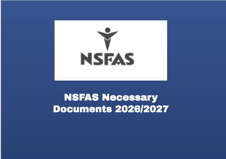 Nsfas Necessary Documents 2026 2027 Za